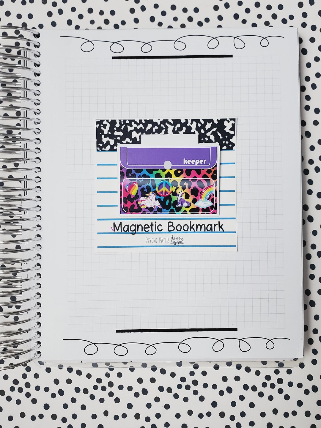 Nostalgic Binder Magnetic Bookmark - Etsy