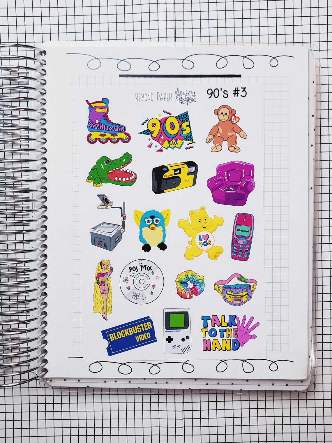 90's Throwback Deco Stickers - Etsy