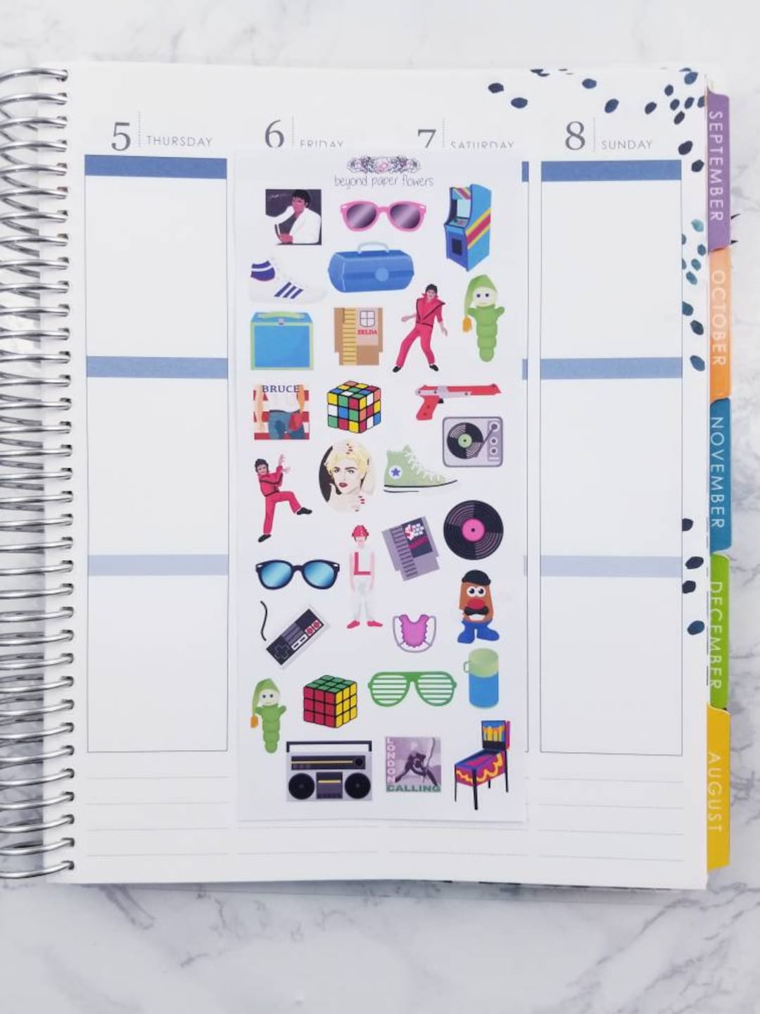 I Love the 80's Deco Sheet - Etsy