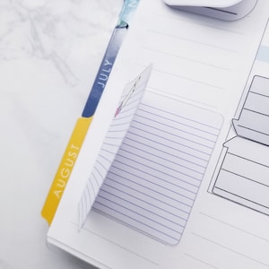 Notebook Paper Foldable Stickers - Etsy