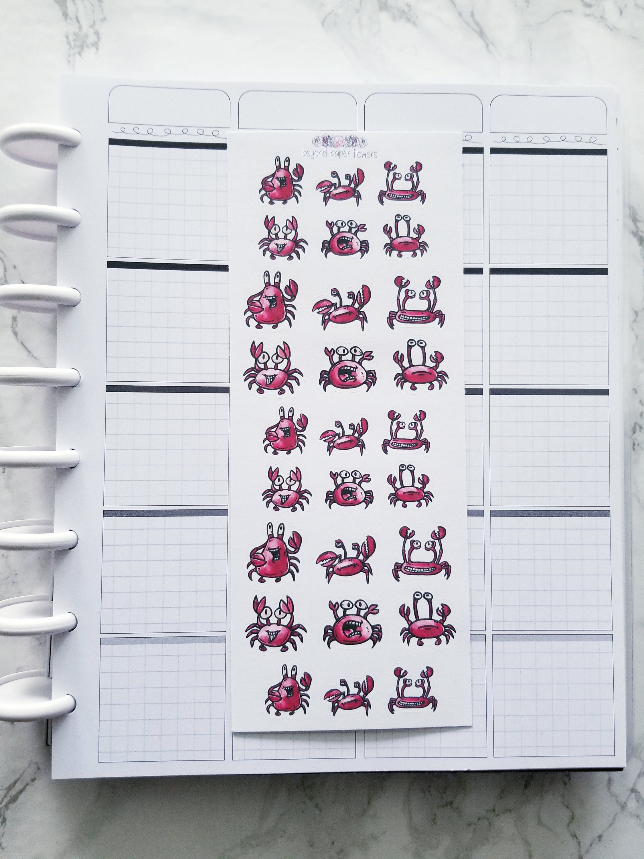 Pinchy Pinch Deco Sticker Sheet | Etsy