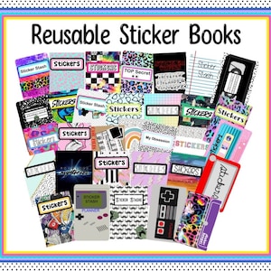 Reusable Sticker Books - Etsy