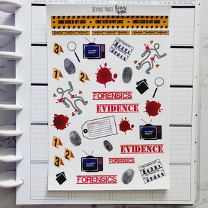 Crime Scene Deco Stickers - Etsy