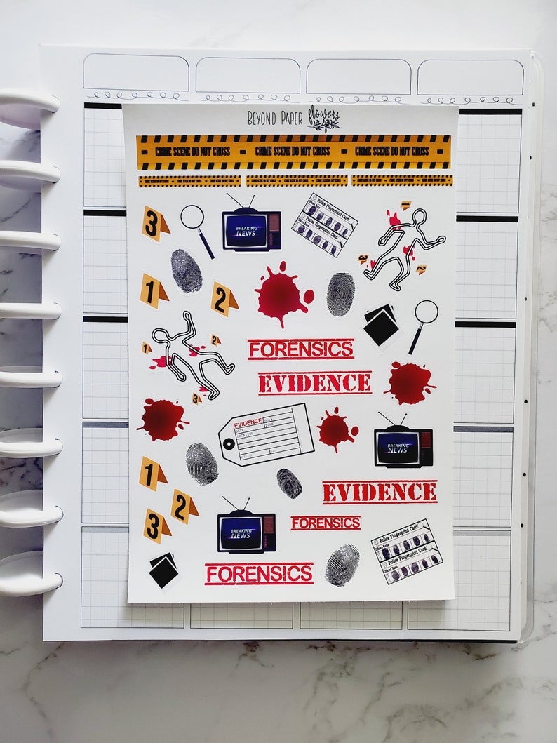 Crime Scene Deco Stickers - Etsy