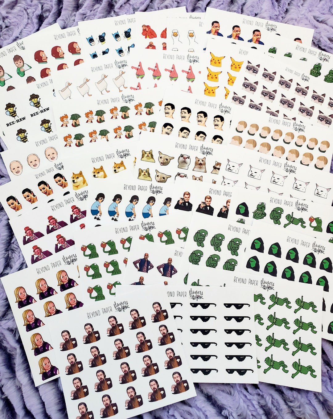 First Edition Famous Funny Meme Deco Sheets - Etsy