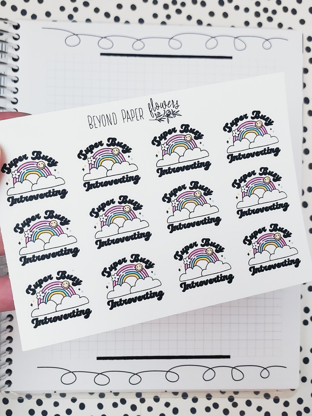 Super Busy Introverting Deco Stickers - Etsy