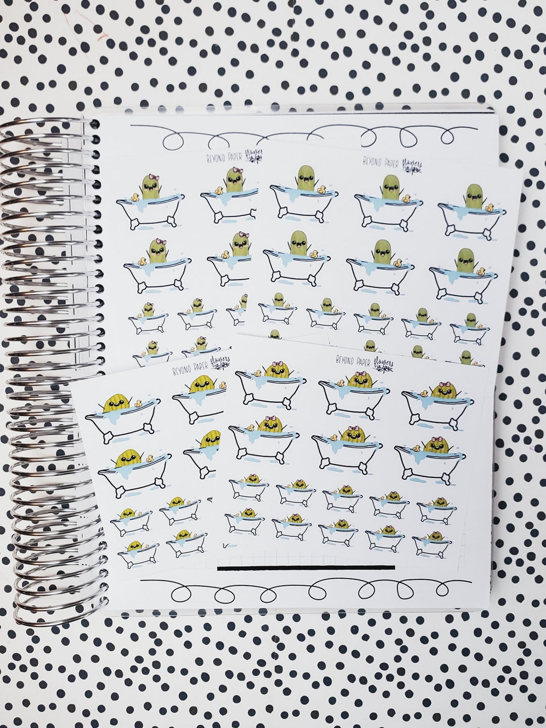Dill Family Bath Time Deco Stickers - Etsy