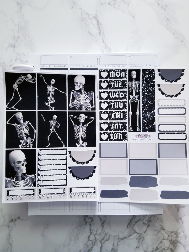 Skeleton Fun Weekly Kit - Etsy