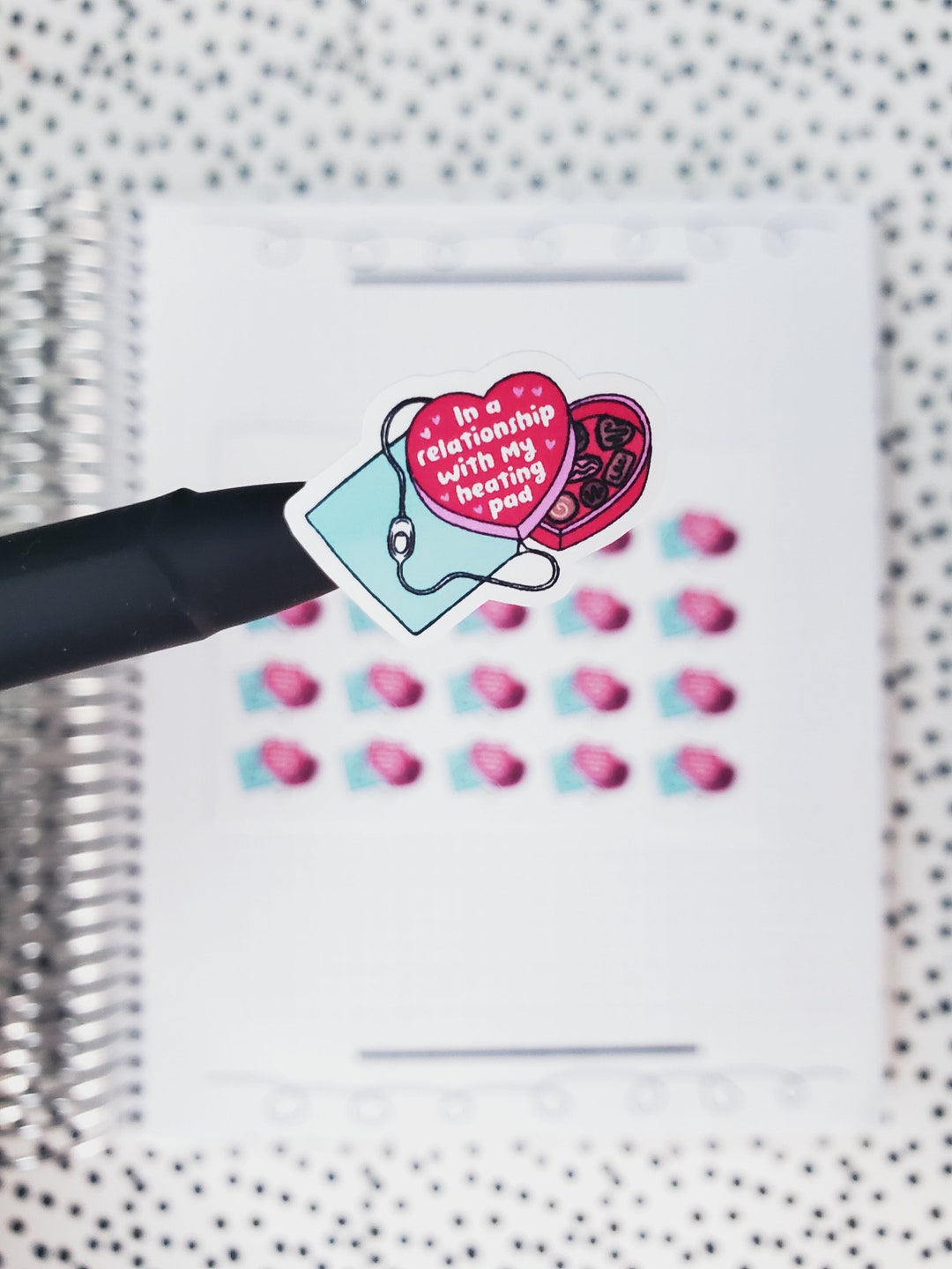Relationship With Heating Pad... Deco Stickers - Etsy