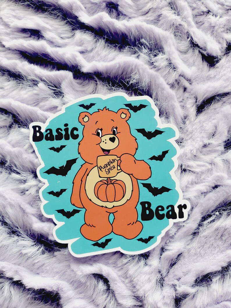 Basic Bear Vinyl Sticker Die Cut - Etsy