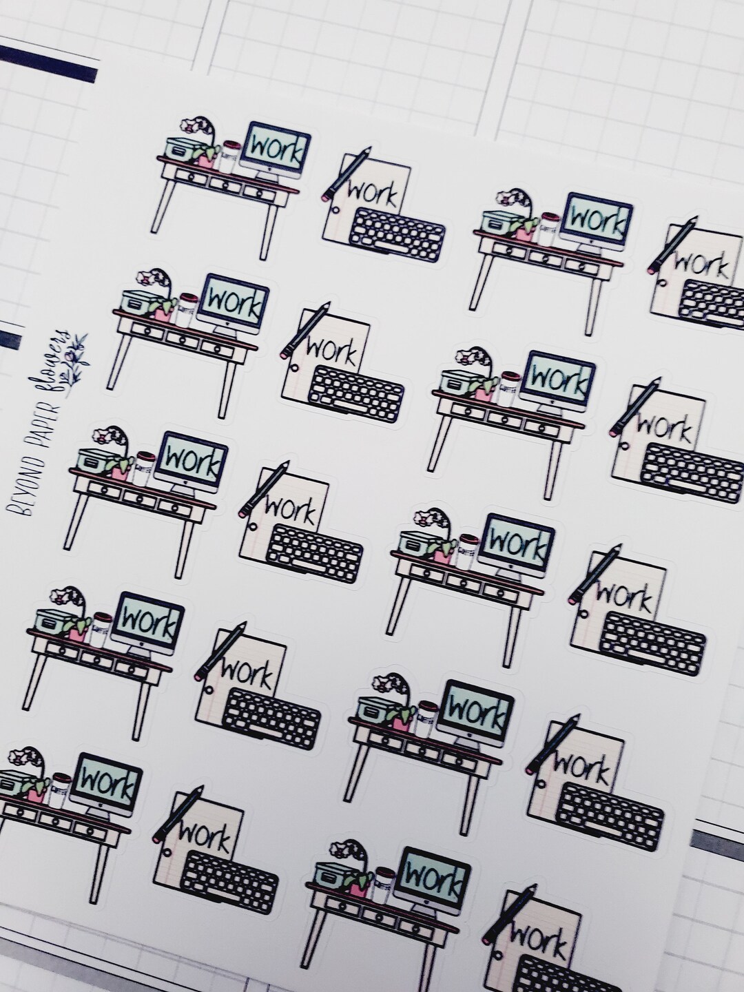 Work Reminder Desk Stickers - Etsy