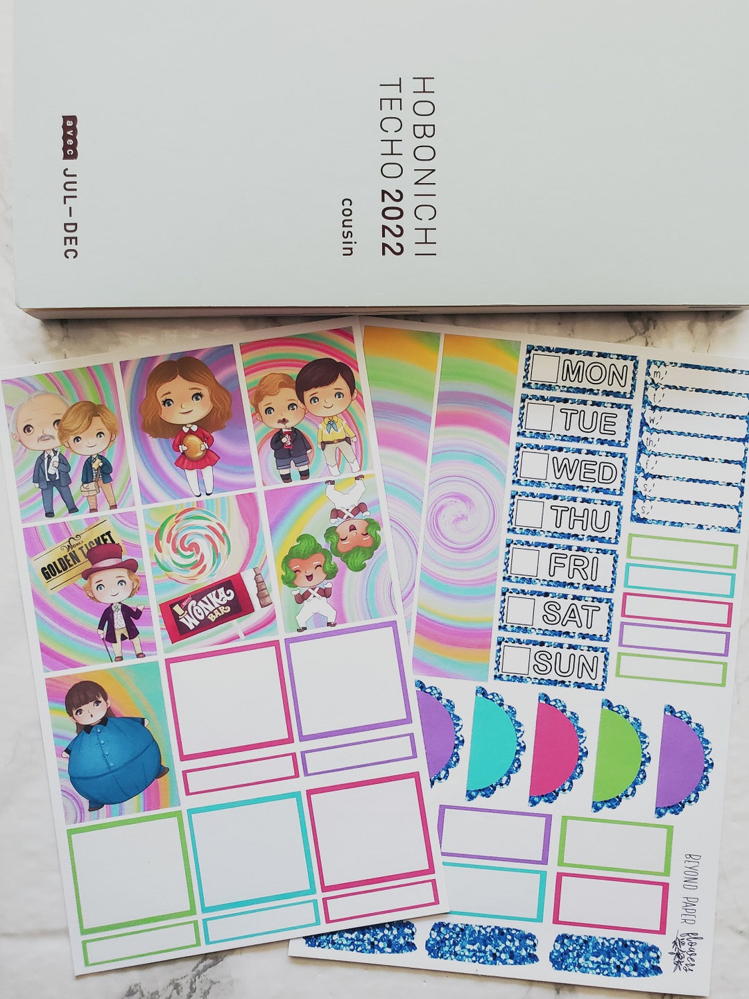 Hobonichi COUSIN Chocolate Factory Weekly Kit - Etsy