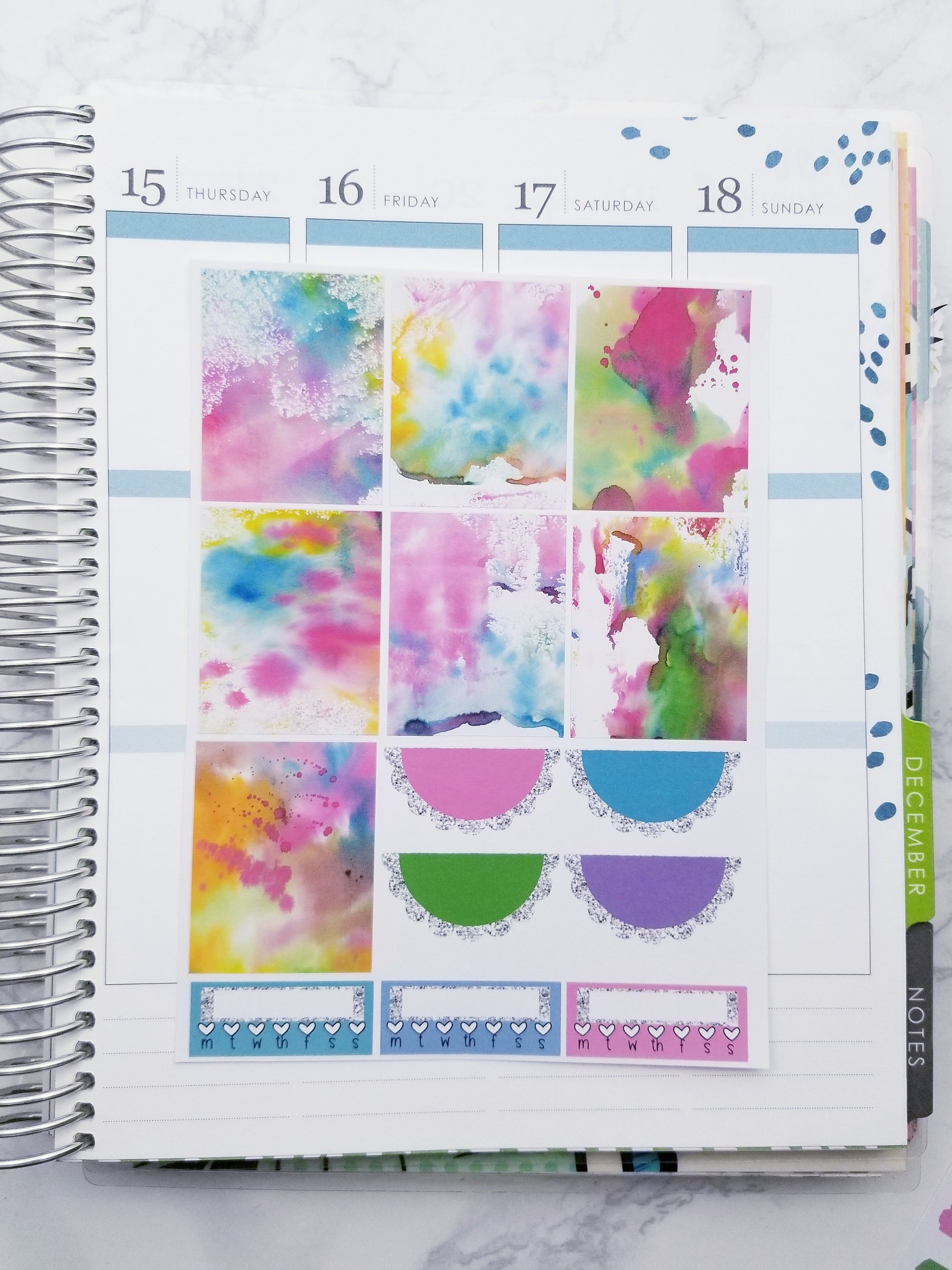 Watercolor Rush Weekly Kit | Etsy