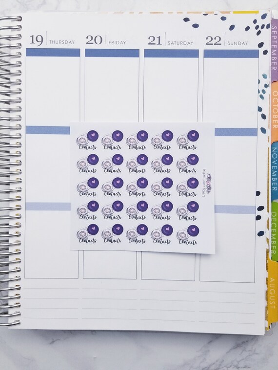 Cute Contacts Stickers | Etsy