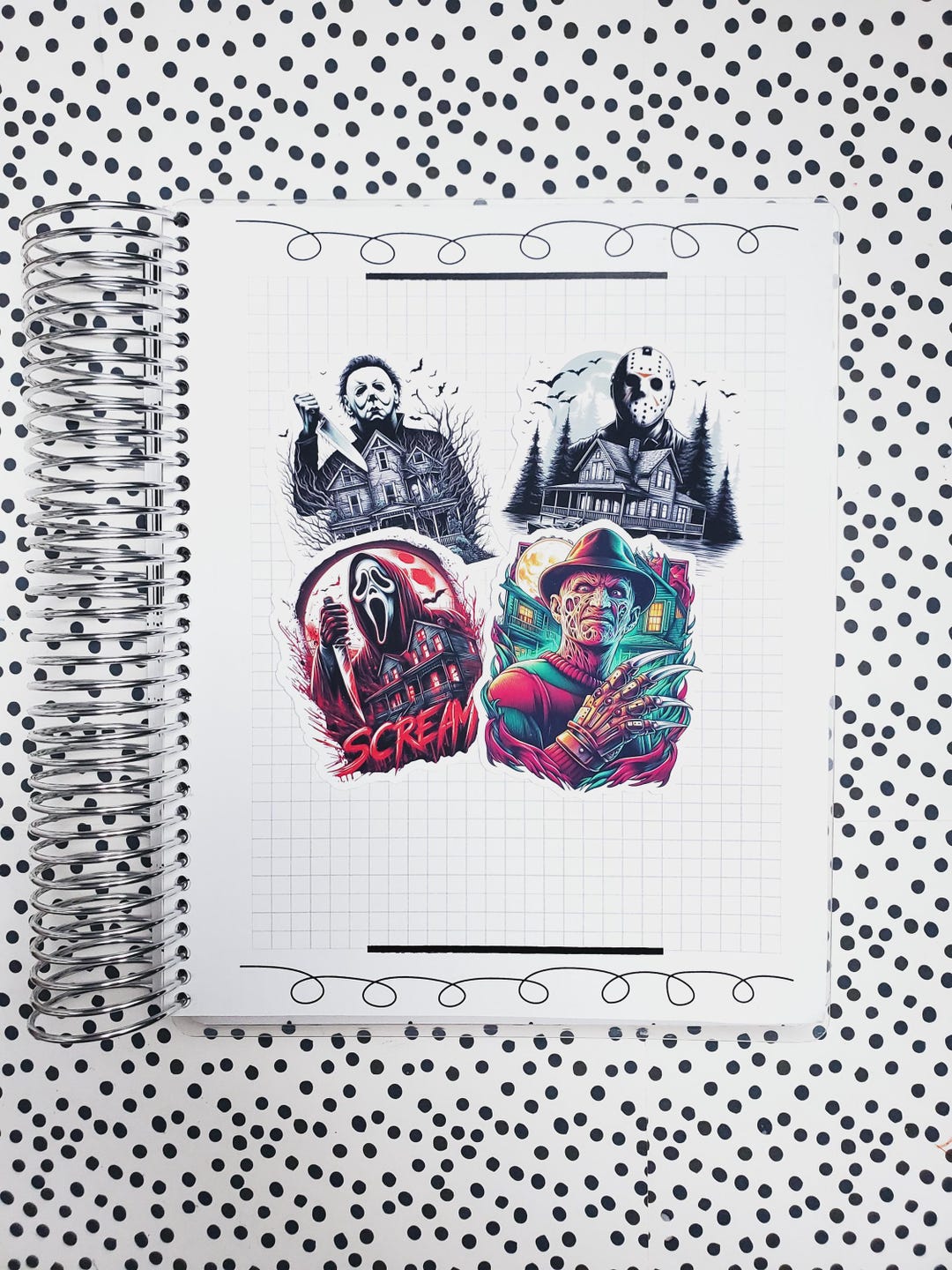 Creepy Horror Villain Vinyl Sticker Die Cut - Etsy