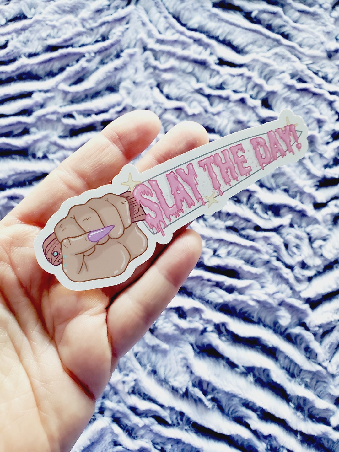 Slay the Day Vinyl Sticker Die Cut - Etsy