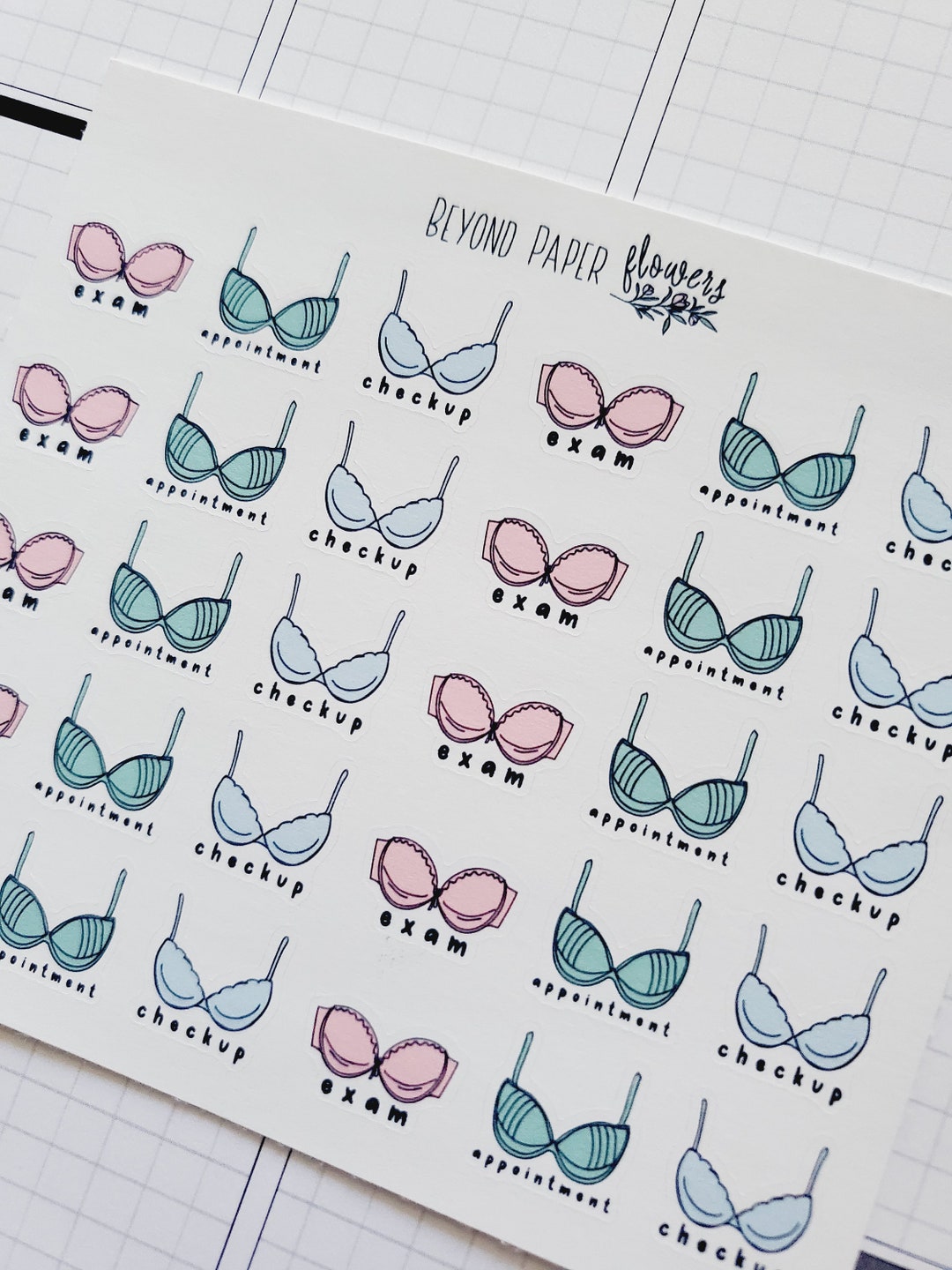 Breast Examination and Checkup Stickers - Etsy