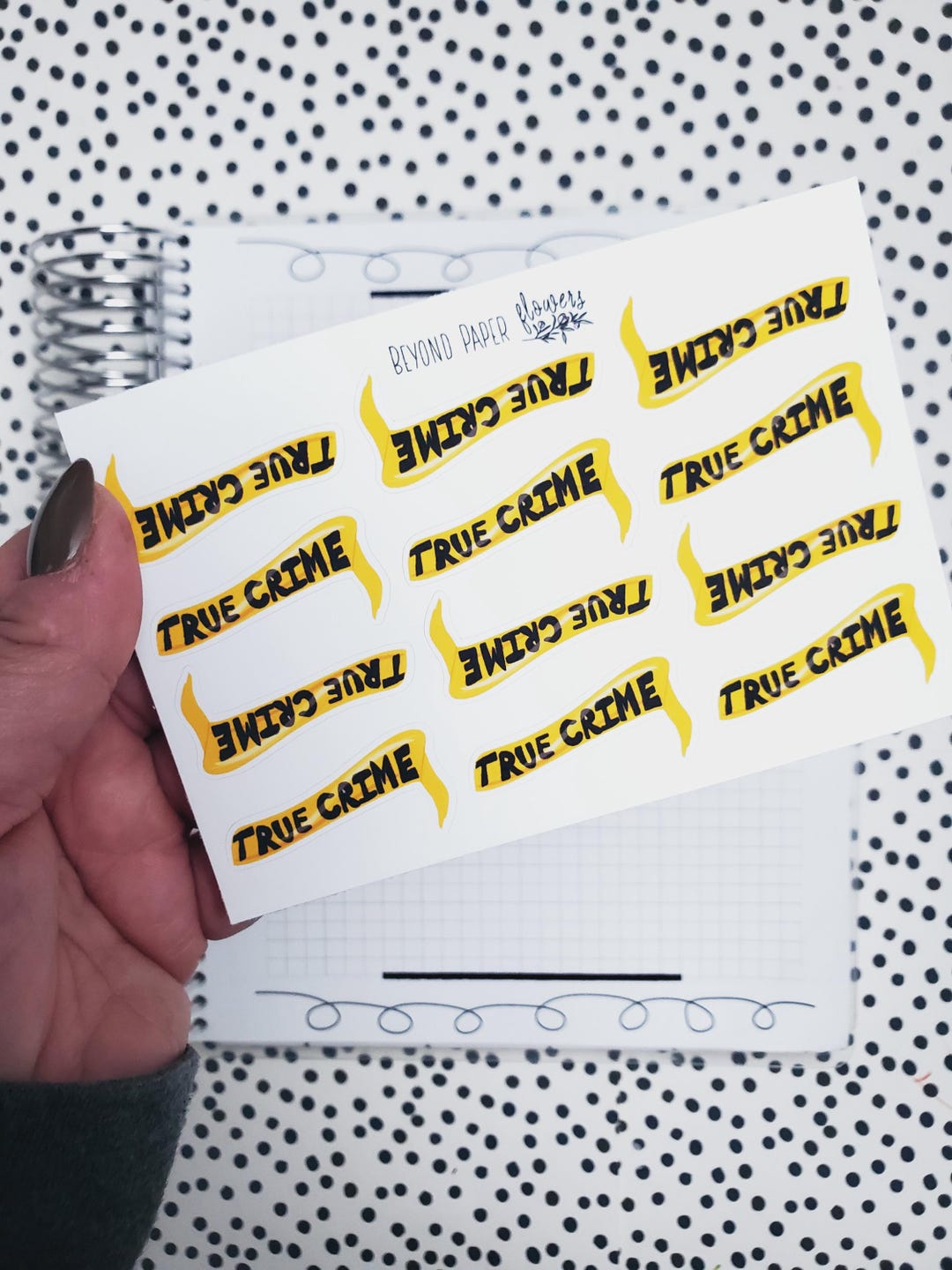 True Crime Flag Deco Stickers - Etsy
