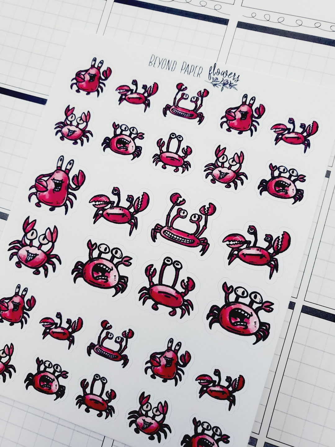 Pinchy Pinch Deco Sticker Sheet - Etsy