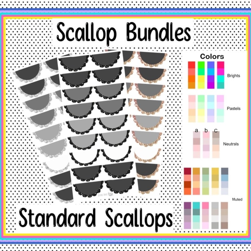 Scallop Wall Decal - Etsy