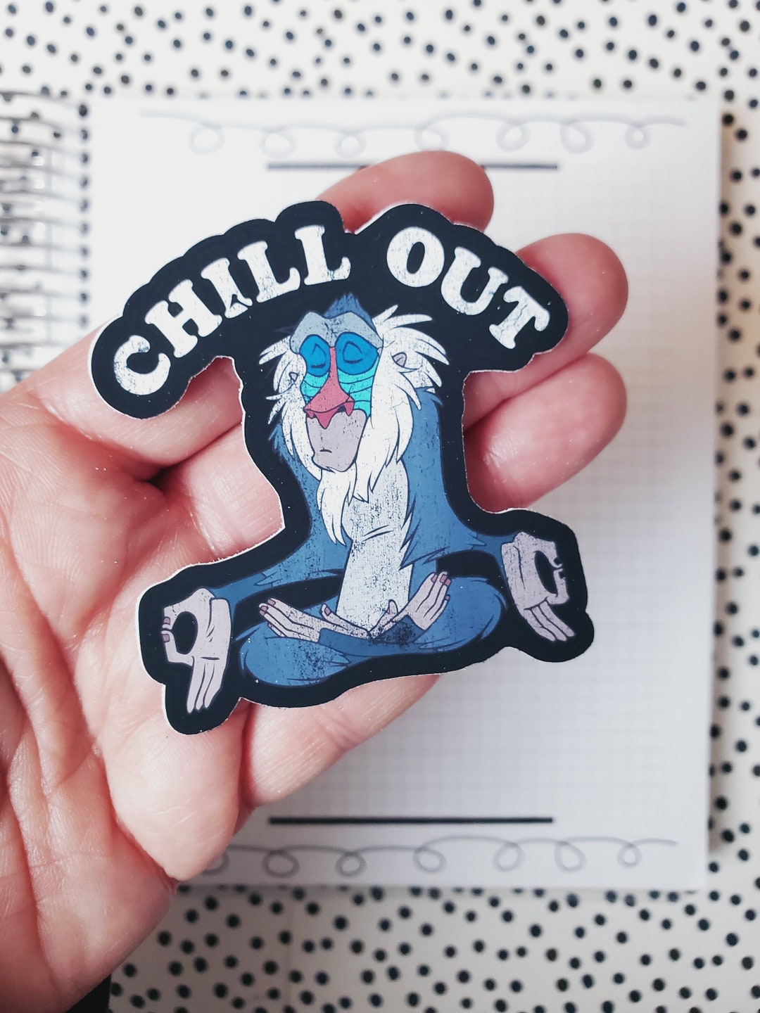 Chill Out Vinyl Die Cut Sticker - Etsy