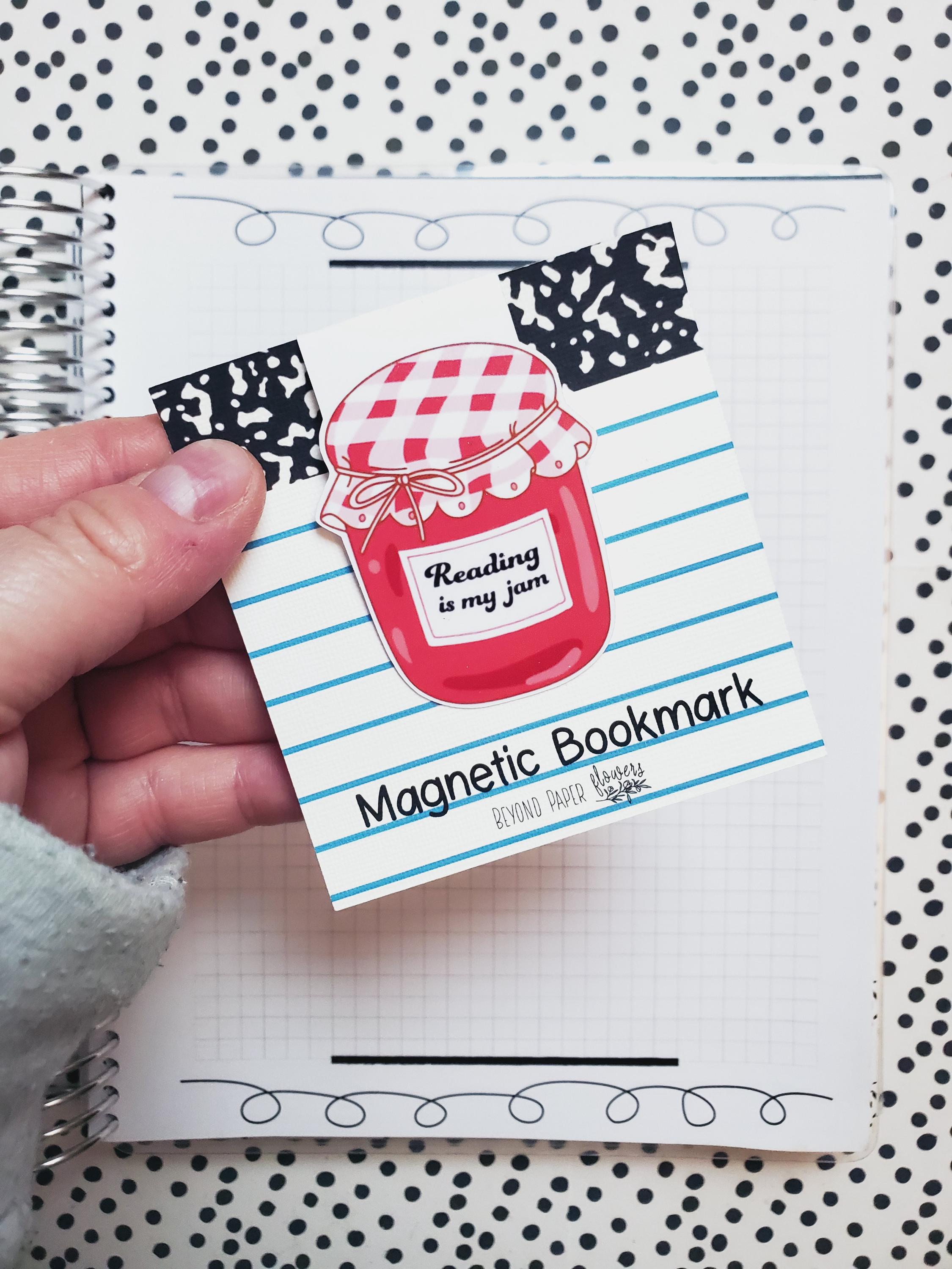 Reading Jam Magnetic Bookmark - Etsy