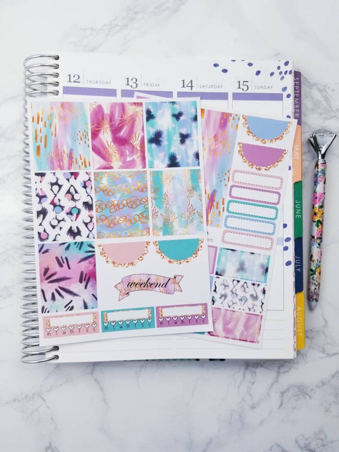 Abstract Art Weekly Kit - Etsy