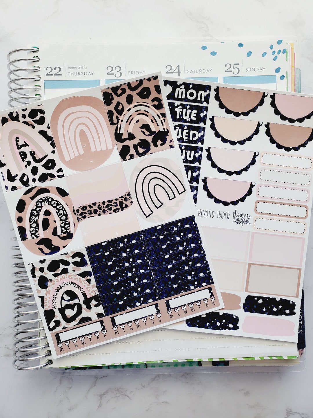 Leopard Rainbows Weekly Kit - Etsy