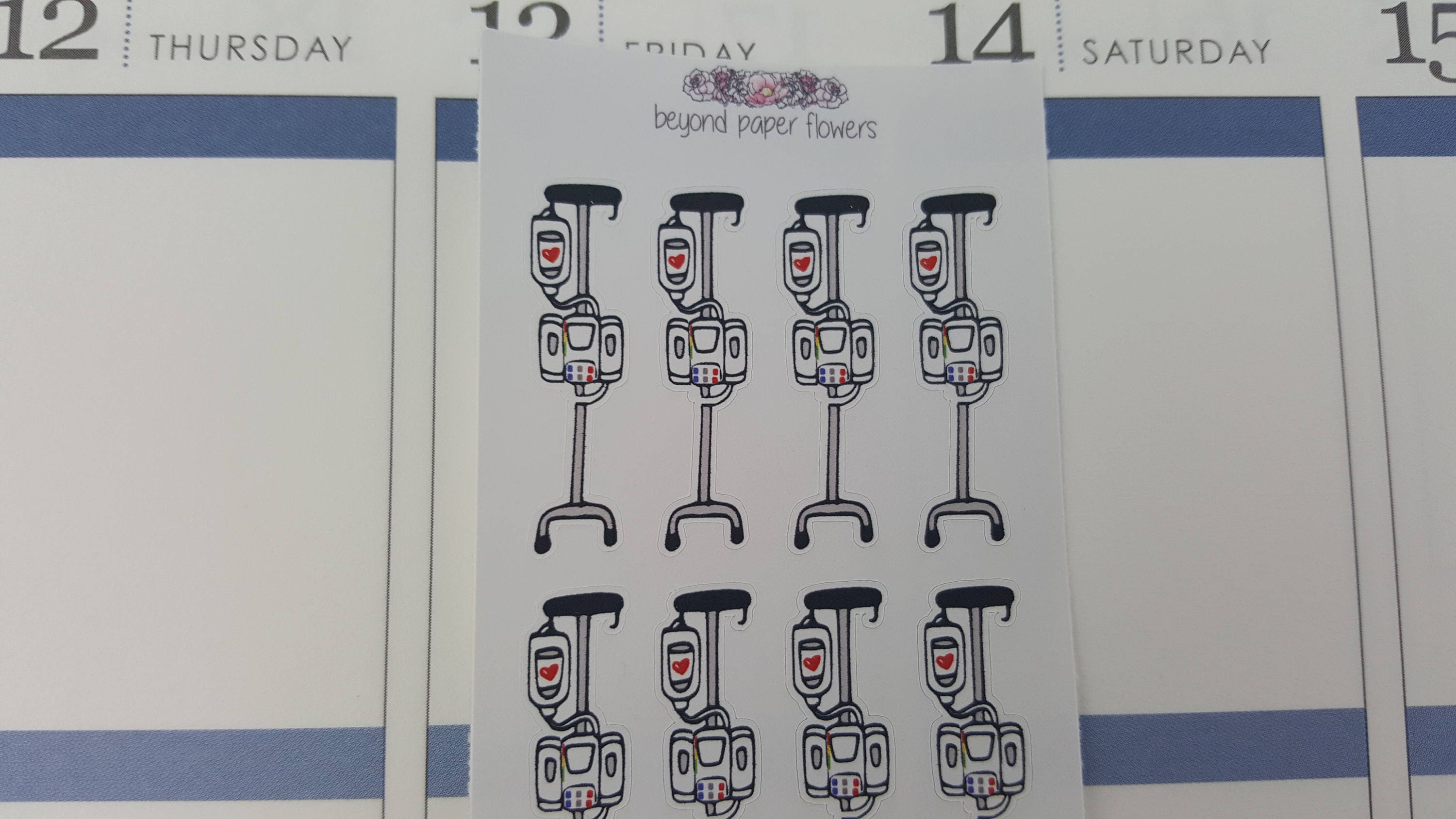 Infusion/iv Pump/medical/treatment Doodle Stickers | Etsy