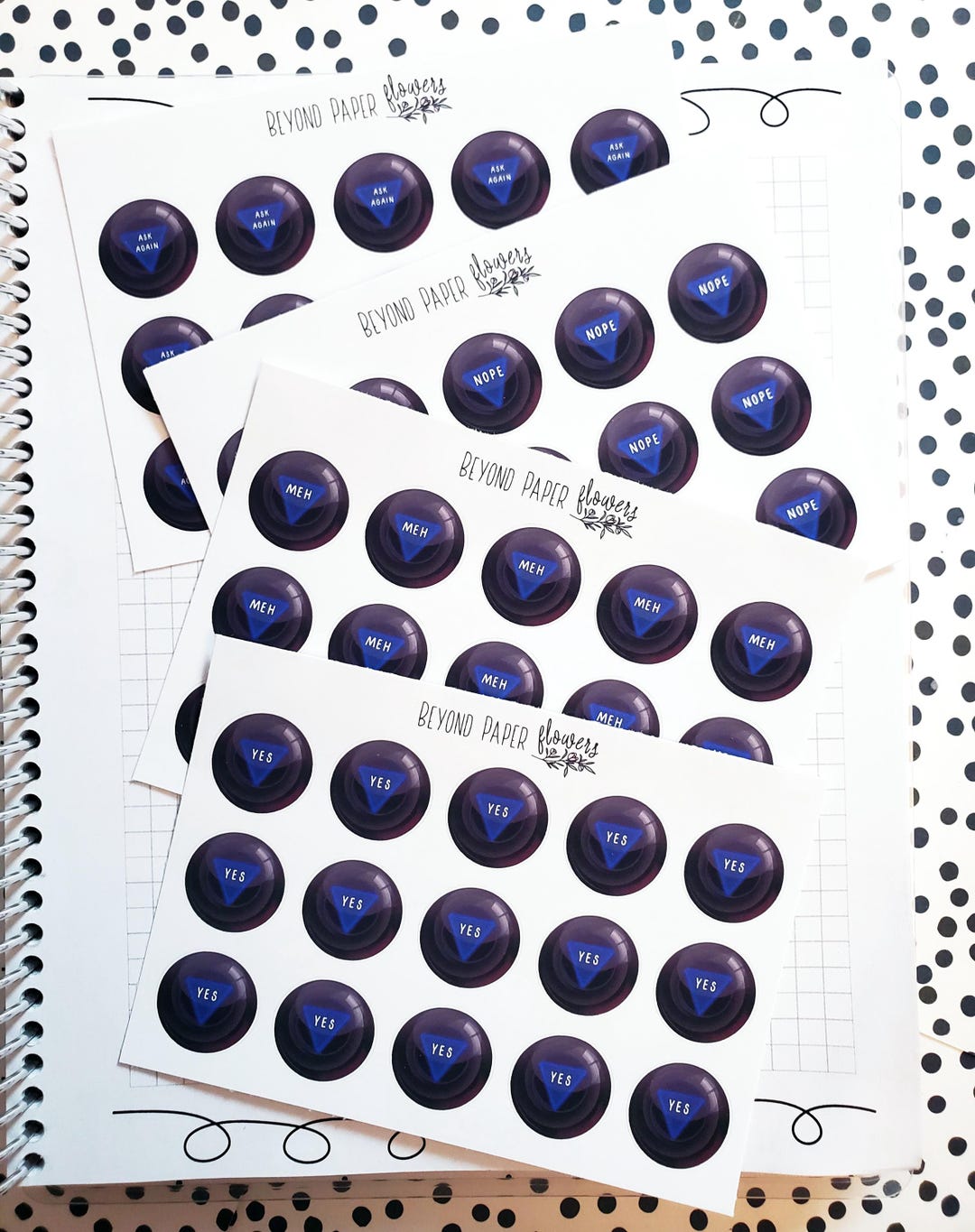 Funny Magic 8 Ball Deco Stickers - Etsy