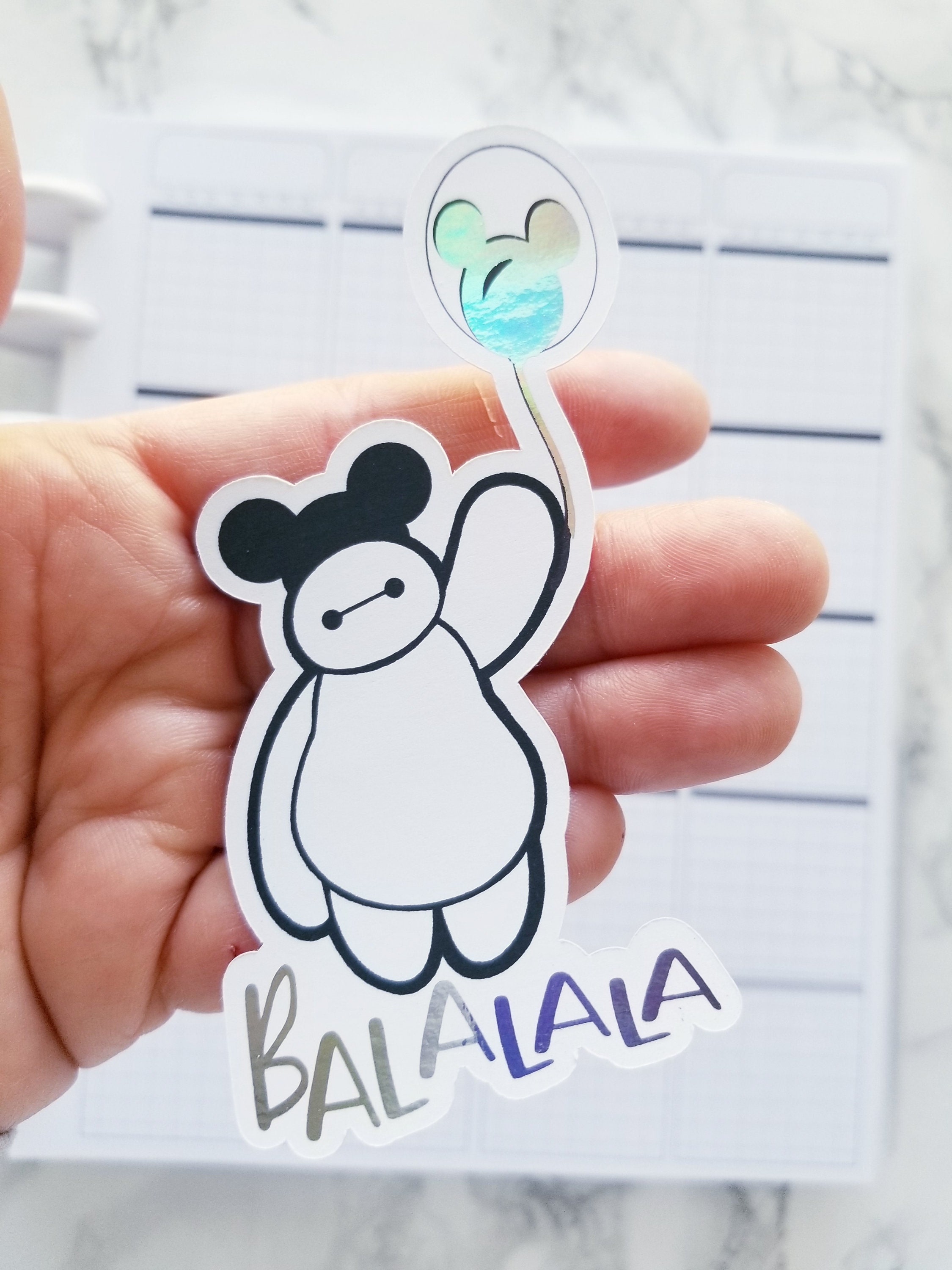 Foiled Balalala Sticker Die Cut - Etsy