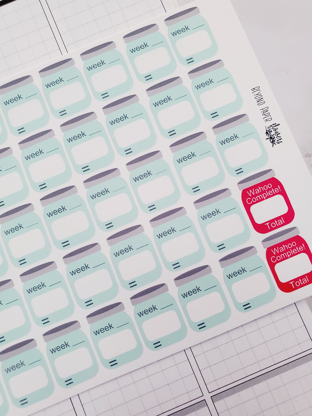 Weekly Money Challenge Stickers - Etsy