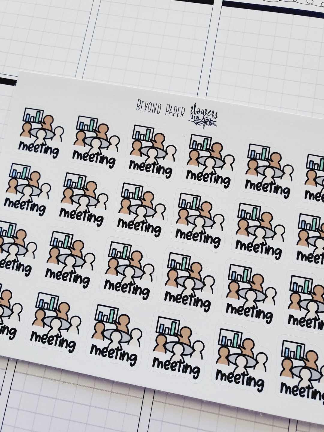 Meeting Stickers - Etsy Canada