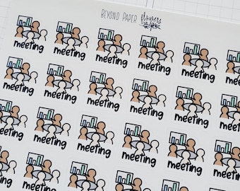 School Meeting Stickers Sticker Sheets School Planner Mix - Etsy
