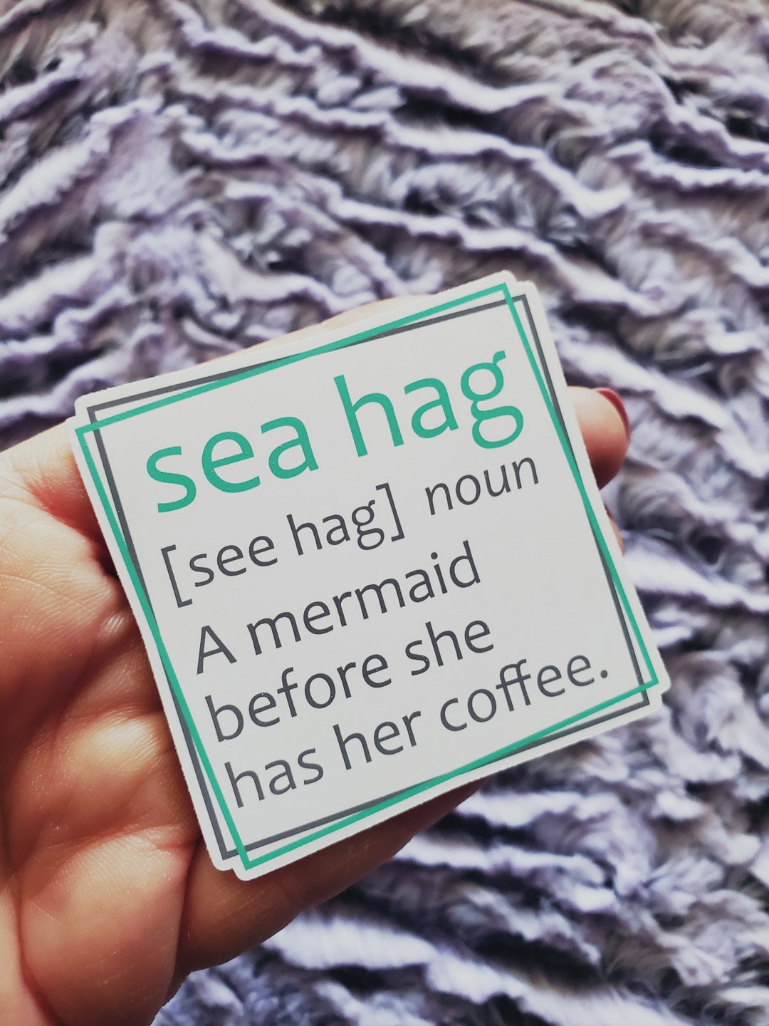 Sea Hag Matte Vinyl Sticker Die Cut - Etsy