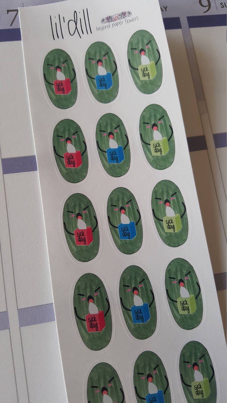 Lil'dill Sick Day Regular and Mini Size - Etsy