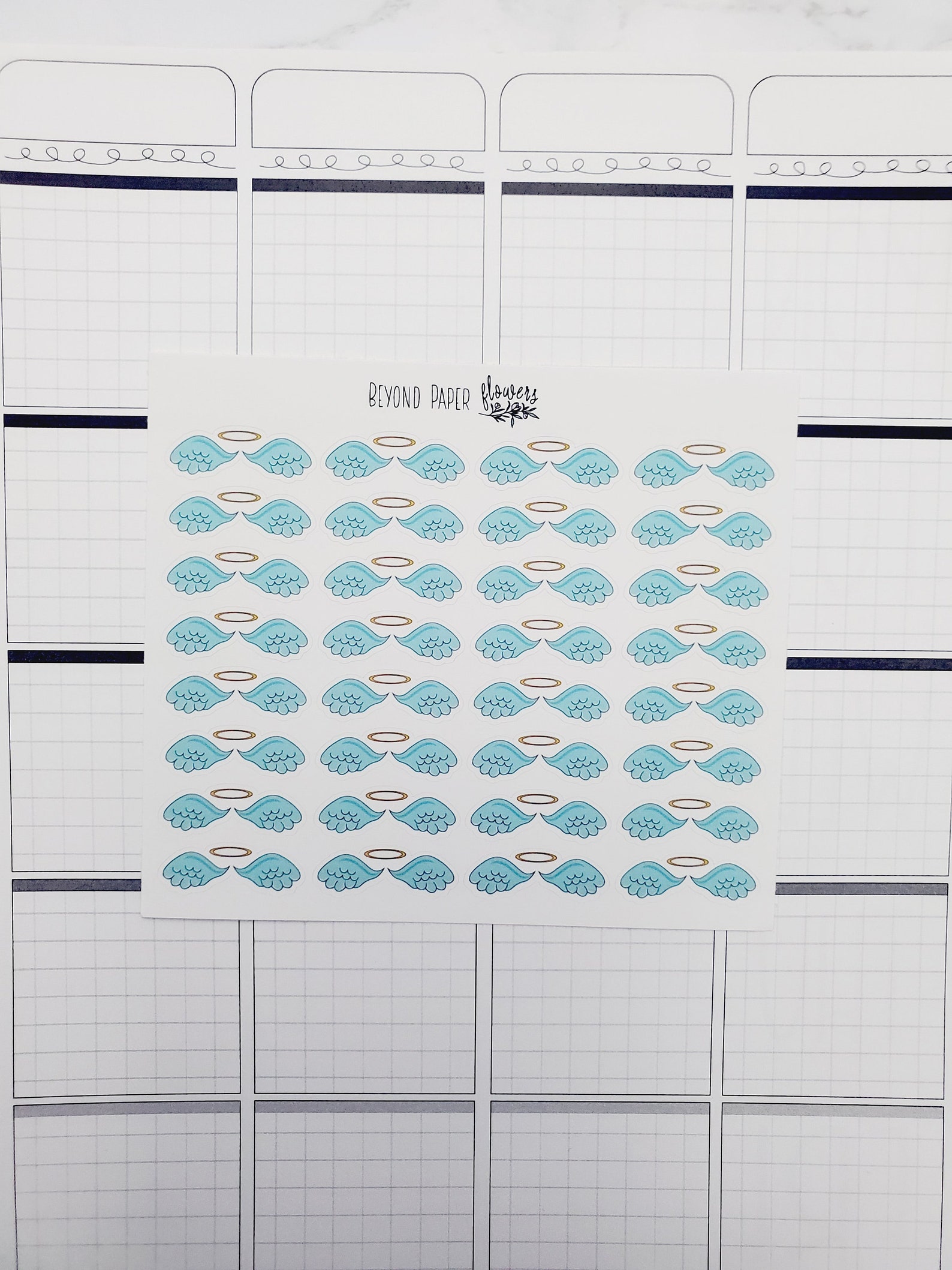 Small Angel Wing Stickers - Etsy