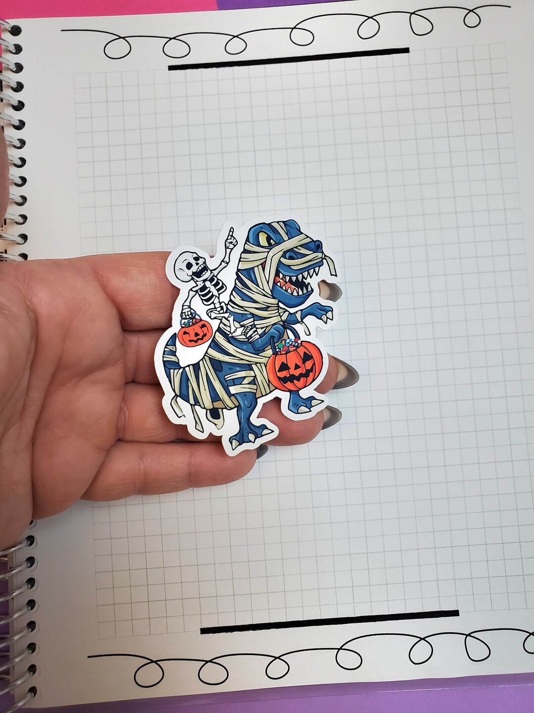 Mummy T-rex Vinyl Sticker Die Cut - Etsy