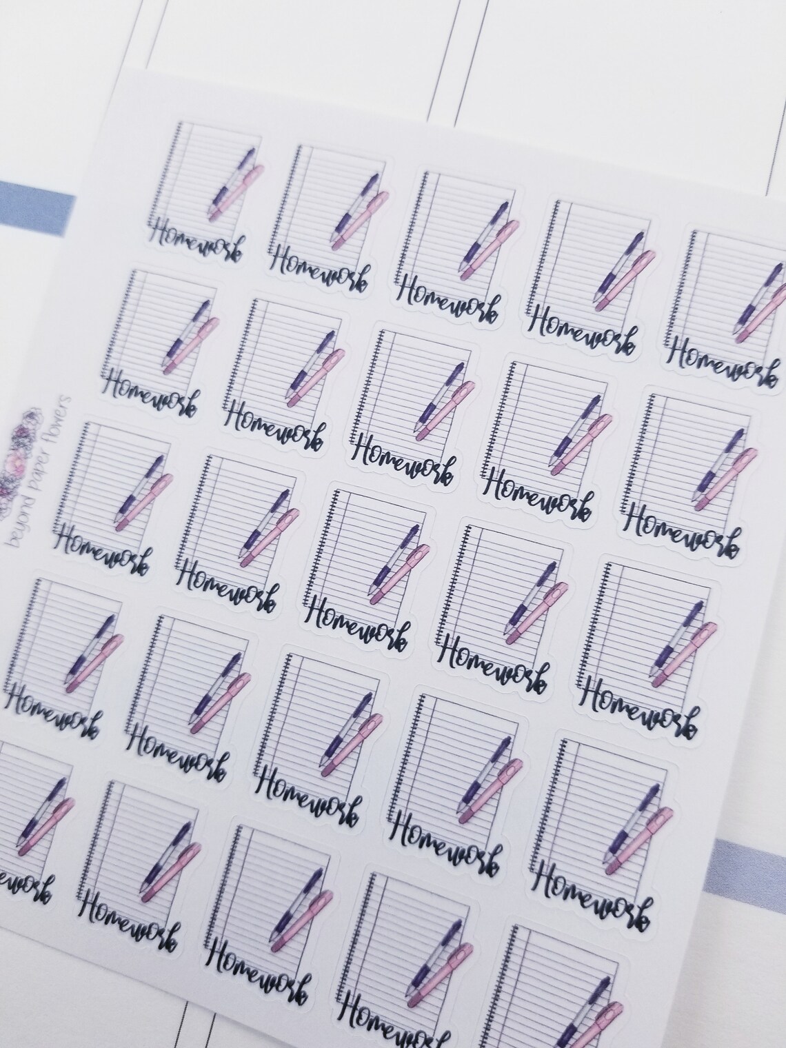 Cute Homework Stickers - Etsy