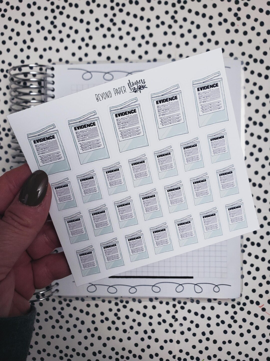 Open Evidence Bag Deco Stickers - Etsy