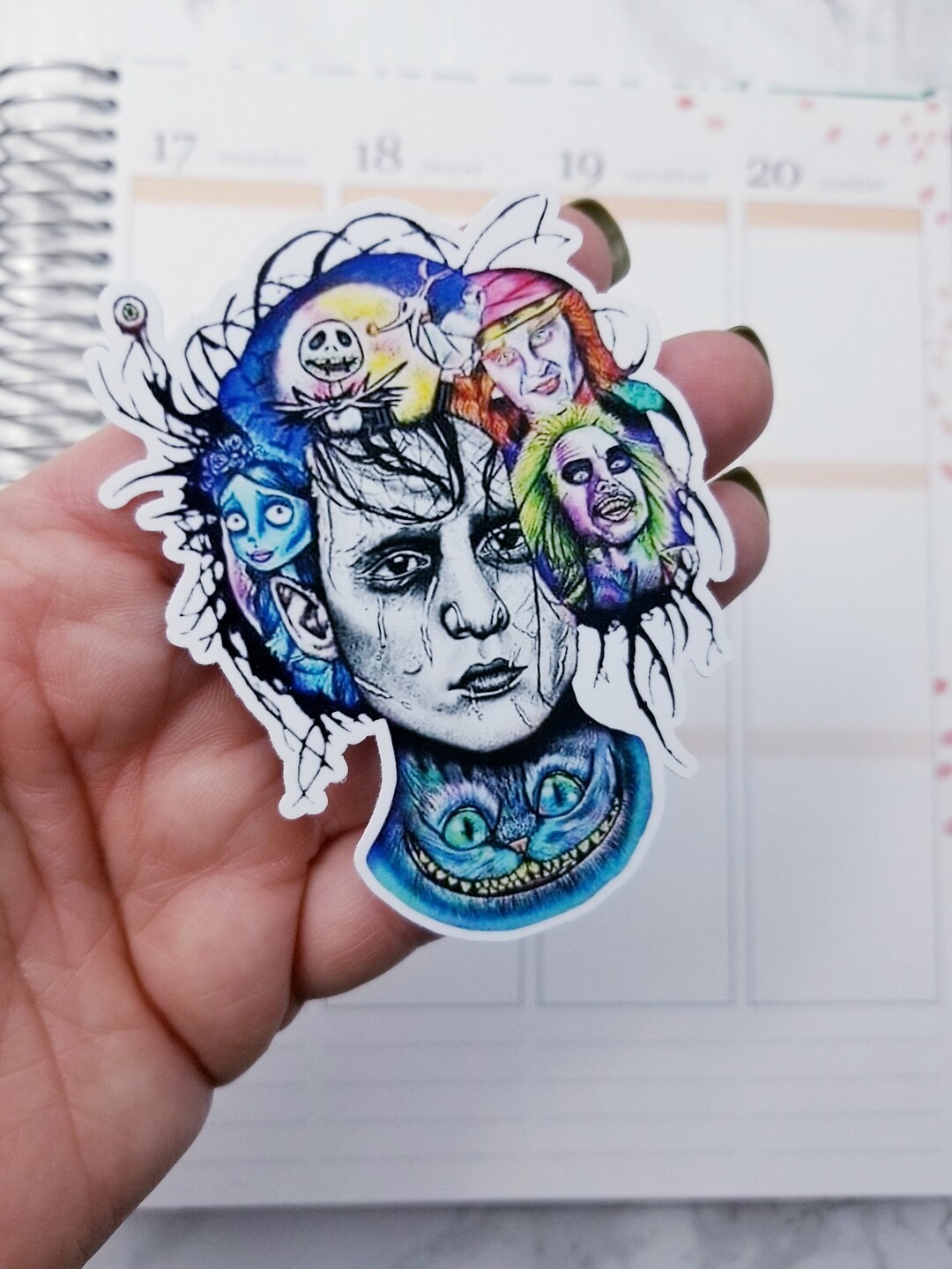 Artsy Edward Vinyl Sticker Die Cut - Etsy