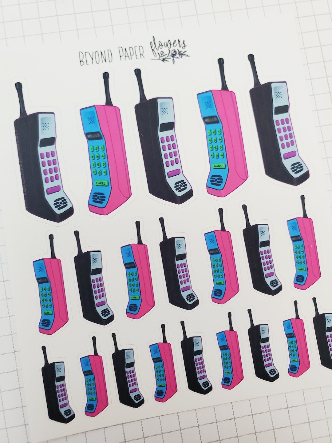 Nostalgic Phone Deco Sticker Sheet - Etsy