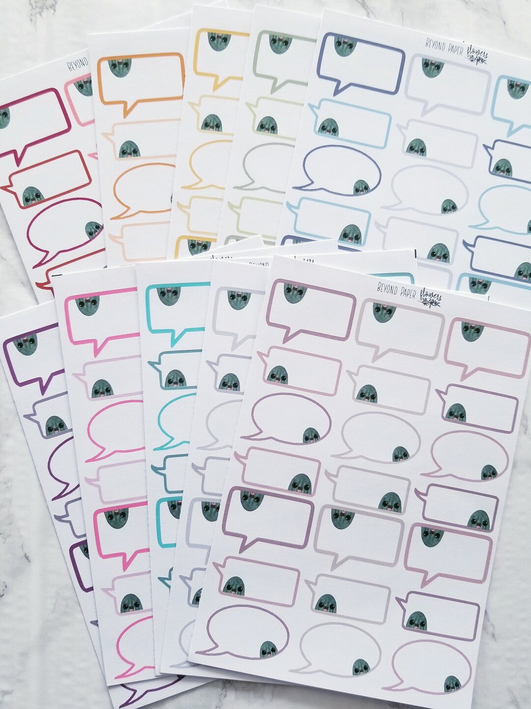 Lil' Dill MUTED Blurb Stickers - Etsy Österreich