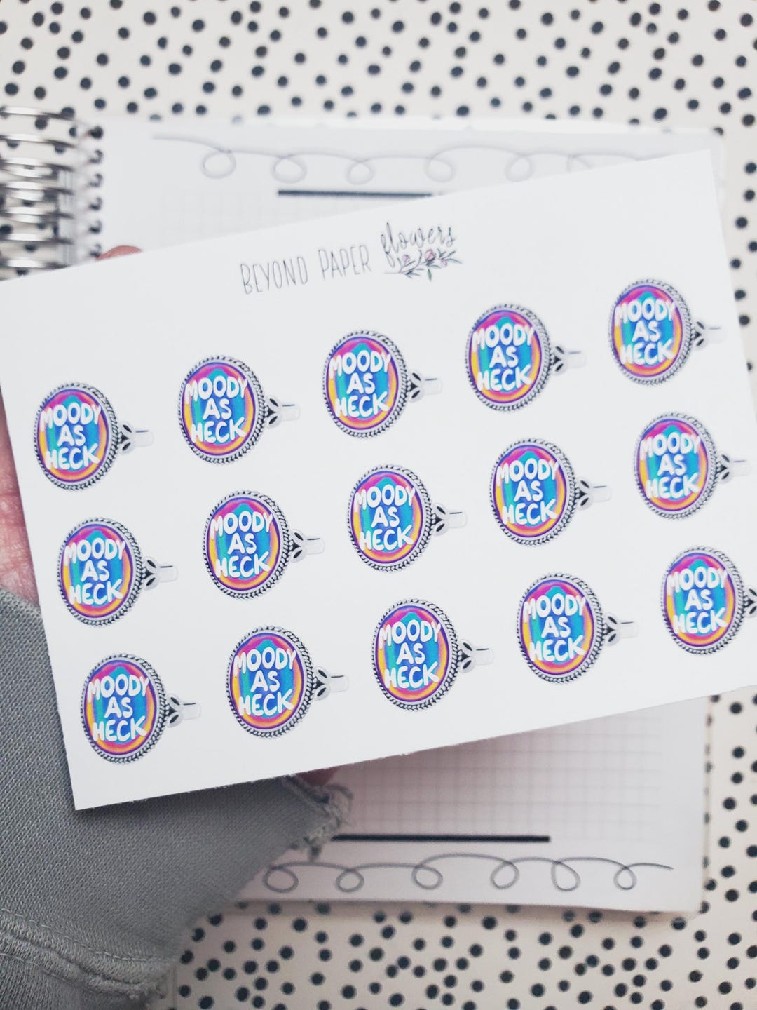 Moody as Heck Mood Ring... Deco Stickers - Etsy