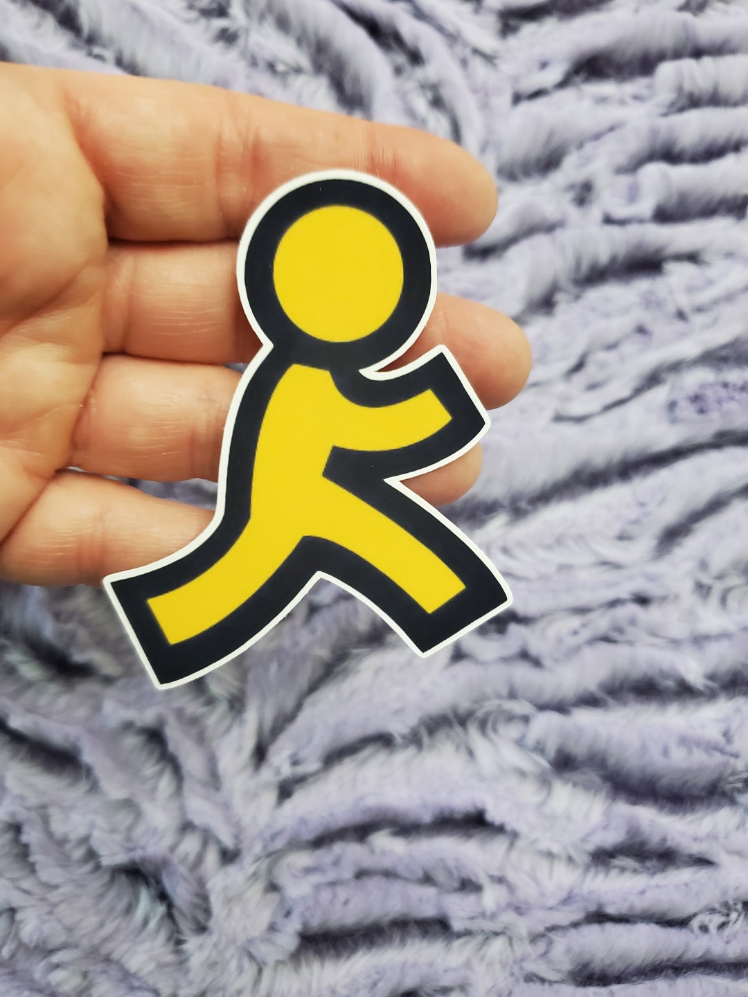 Yellow Man Vinyl Sticker Die Cut - Etsy