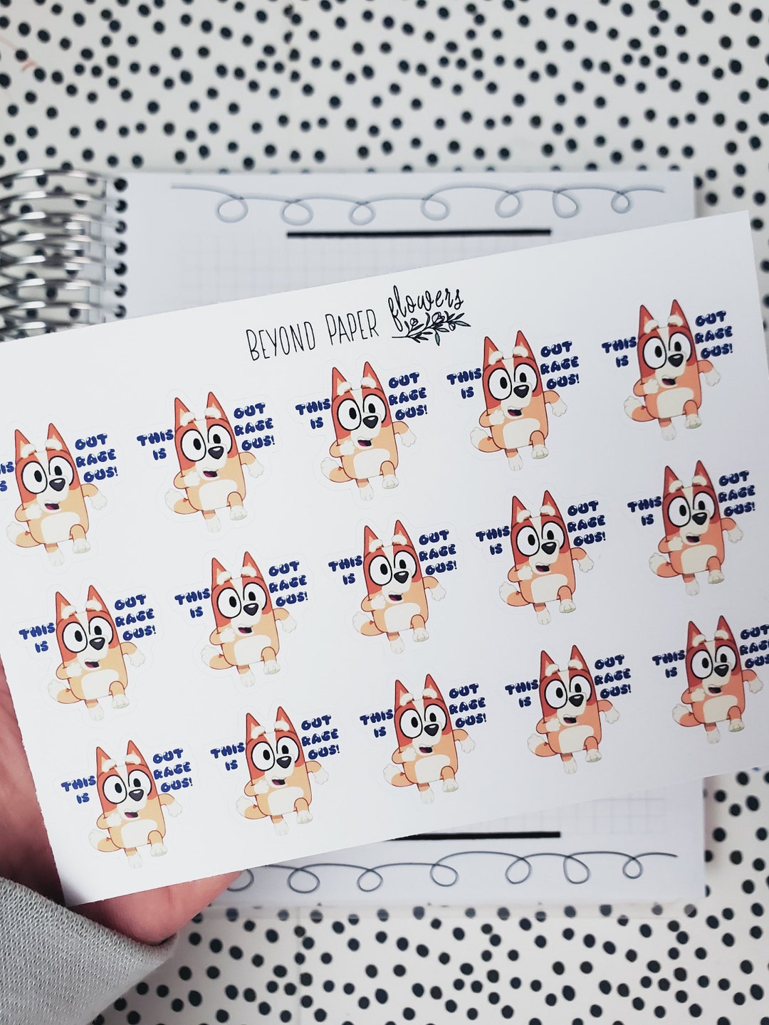 Doggy This is Outrageous Deco Stickers - Etsy