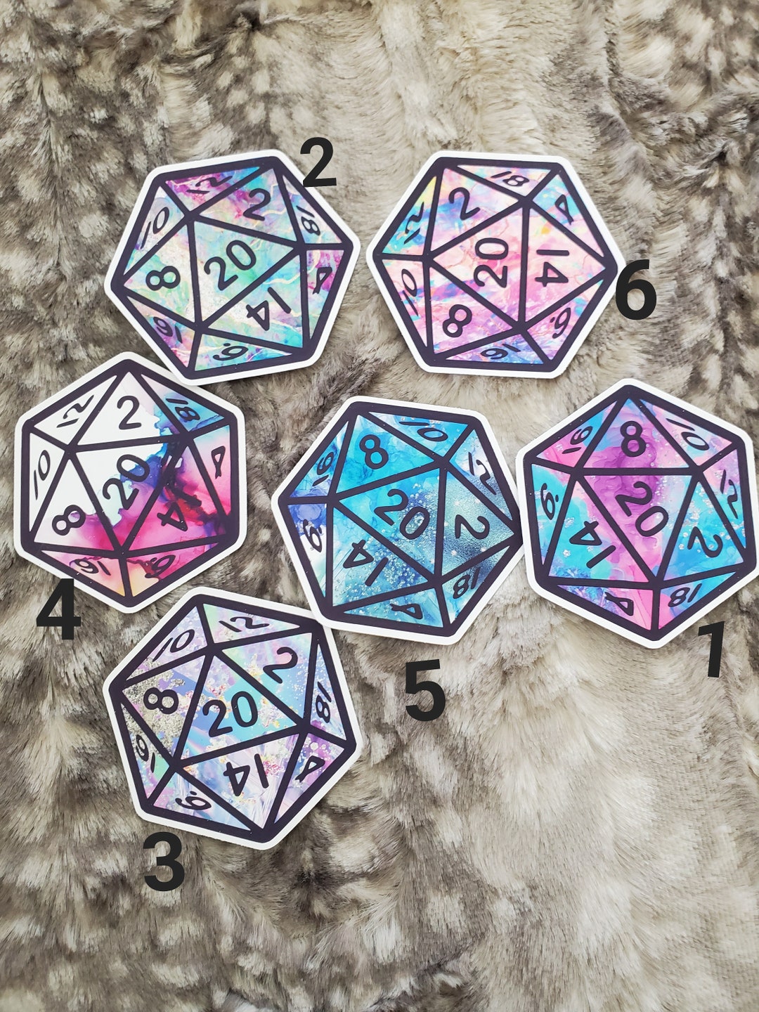 Pretty Dice Matte Vinyl Sticker - Etsy