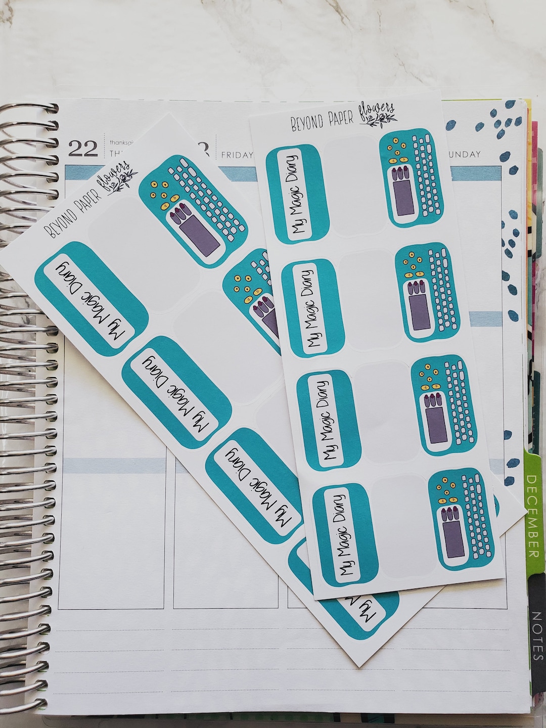 My Diary Foldable Stickers - Etsy