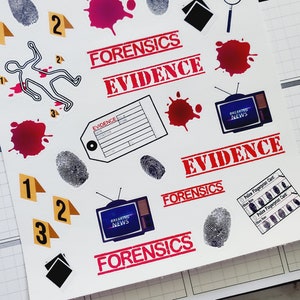 Crime Scene Deco Stickers - Etsy