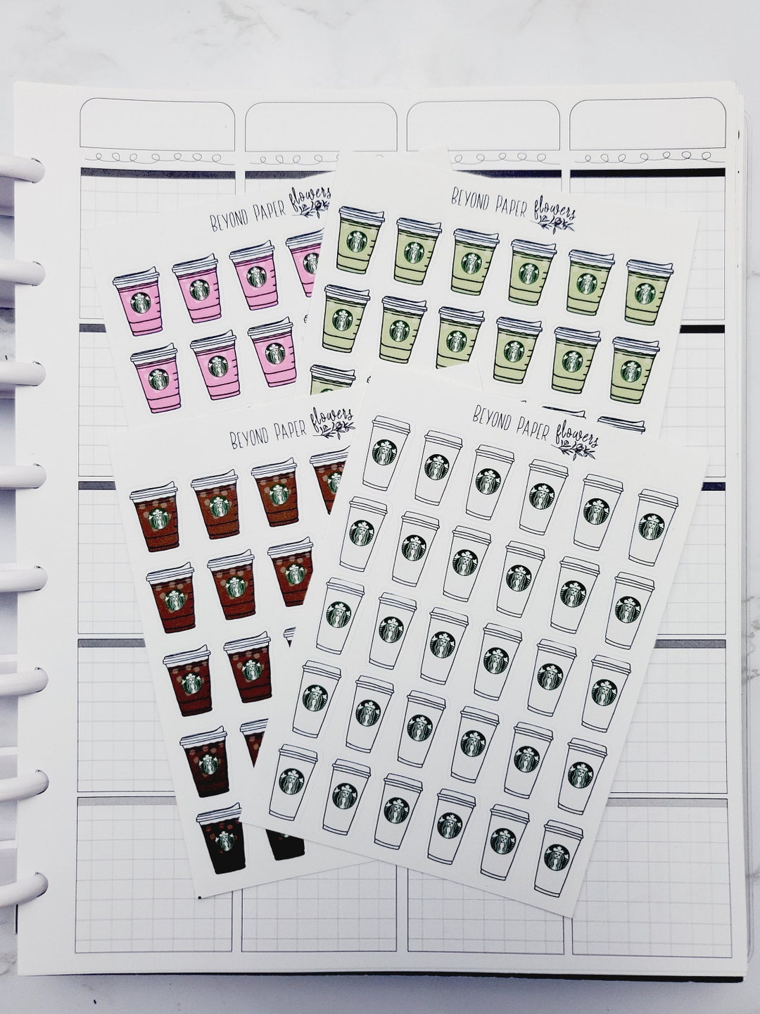 SB Iced and Hot Coffee/drinks - Etsy